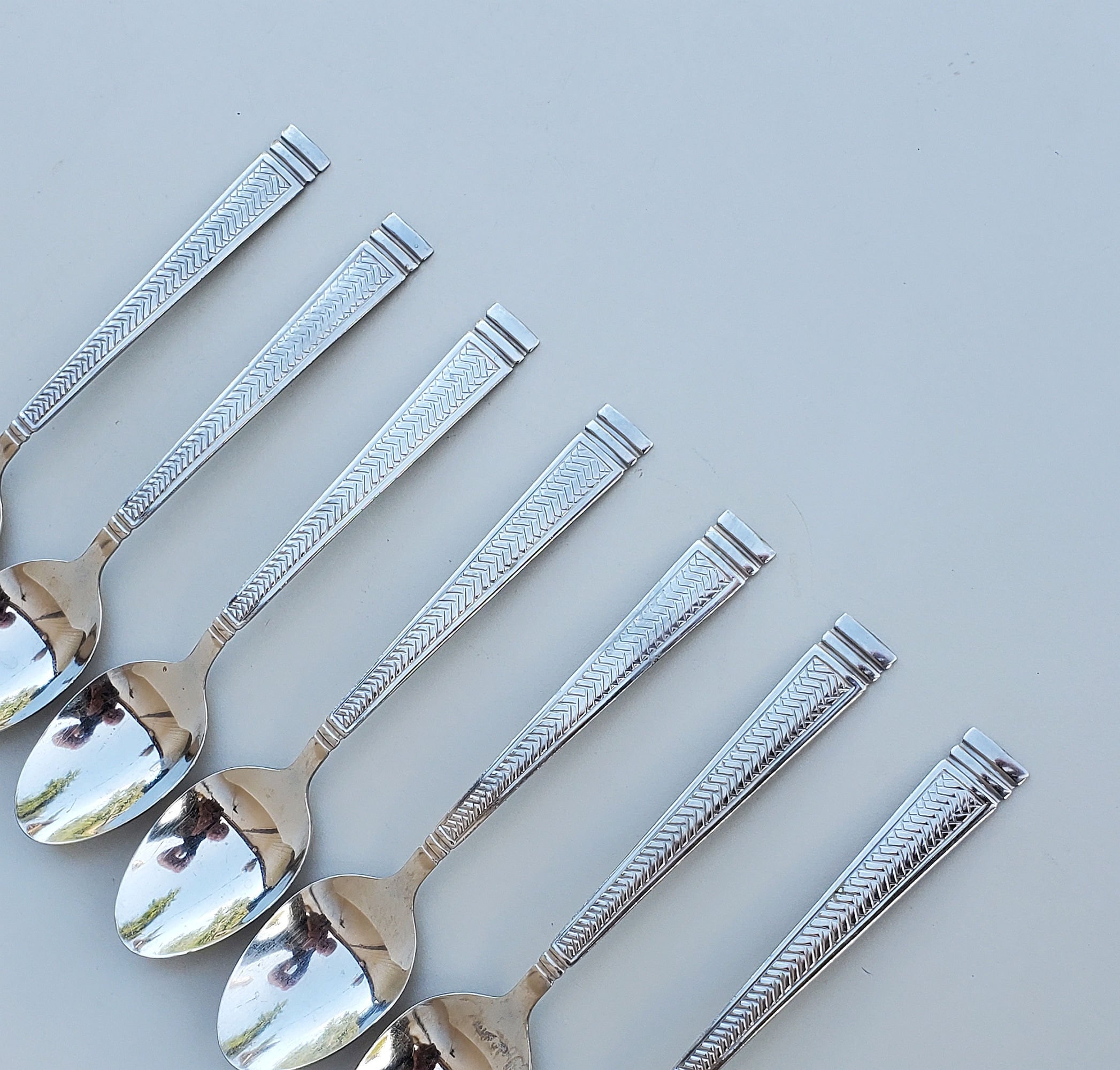 Alco Stainless Flatware - Set of 7 Soup Spoons - Glossy Finish ...