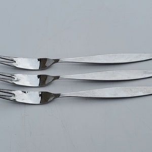 Rostfrei Stainless Mid Century Style Dinner Forks Satin - Etsy
