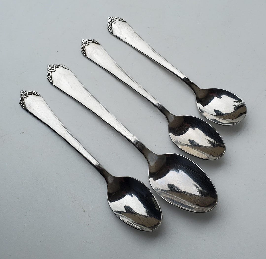 Hampton 18/10 Stainless Felicia Pattern - Mixed Lot of 4 Spoons ...