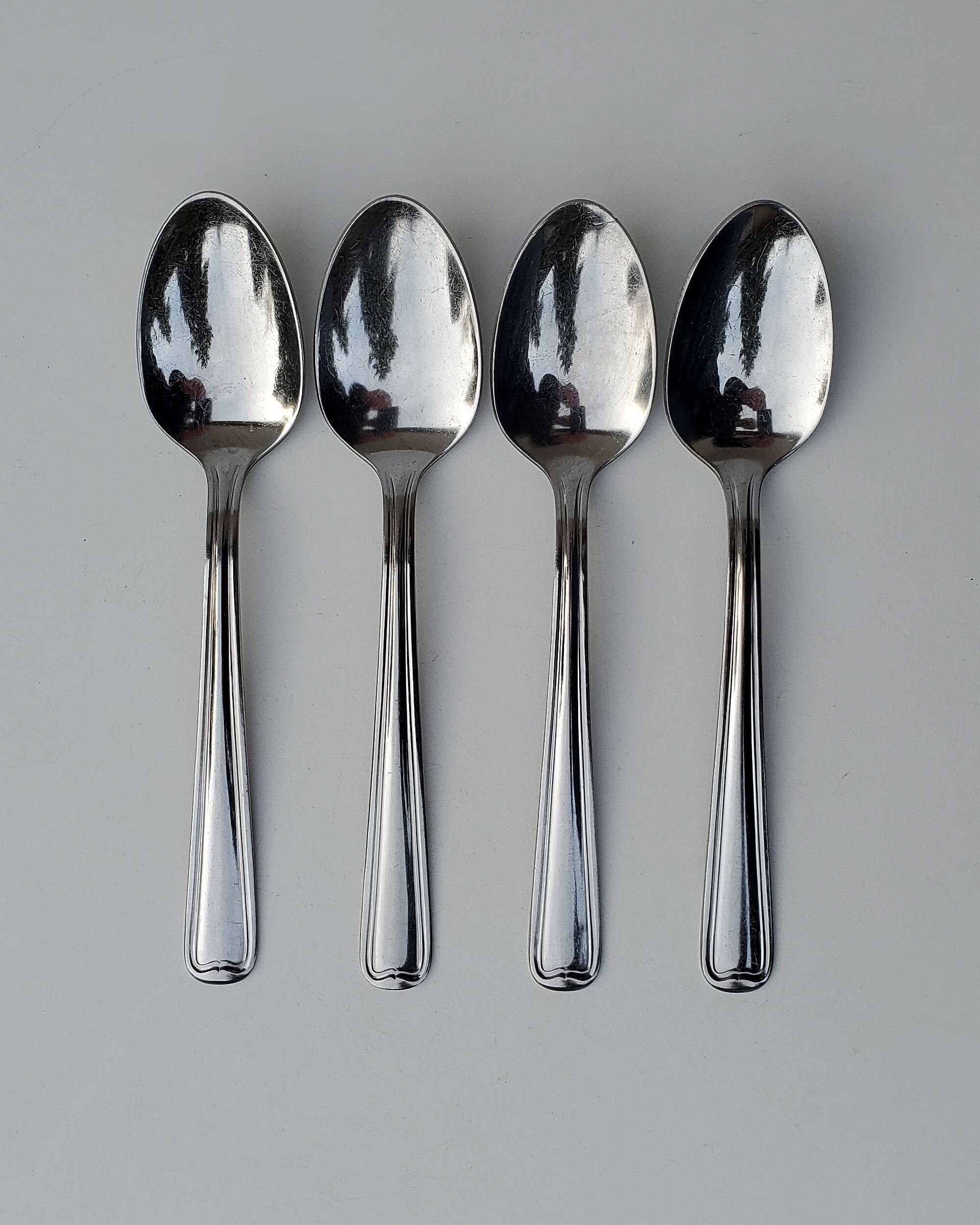 Oneida Northland Pacific Thor Pattern Stainless Set of 4 Teaspoons ...