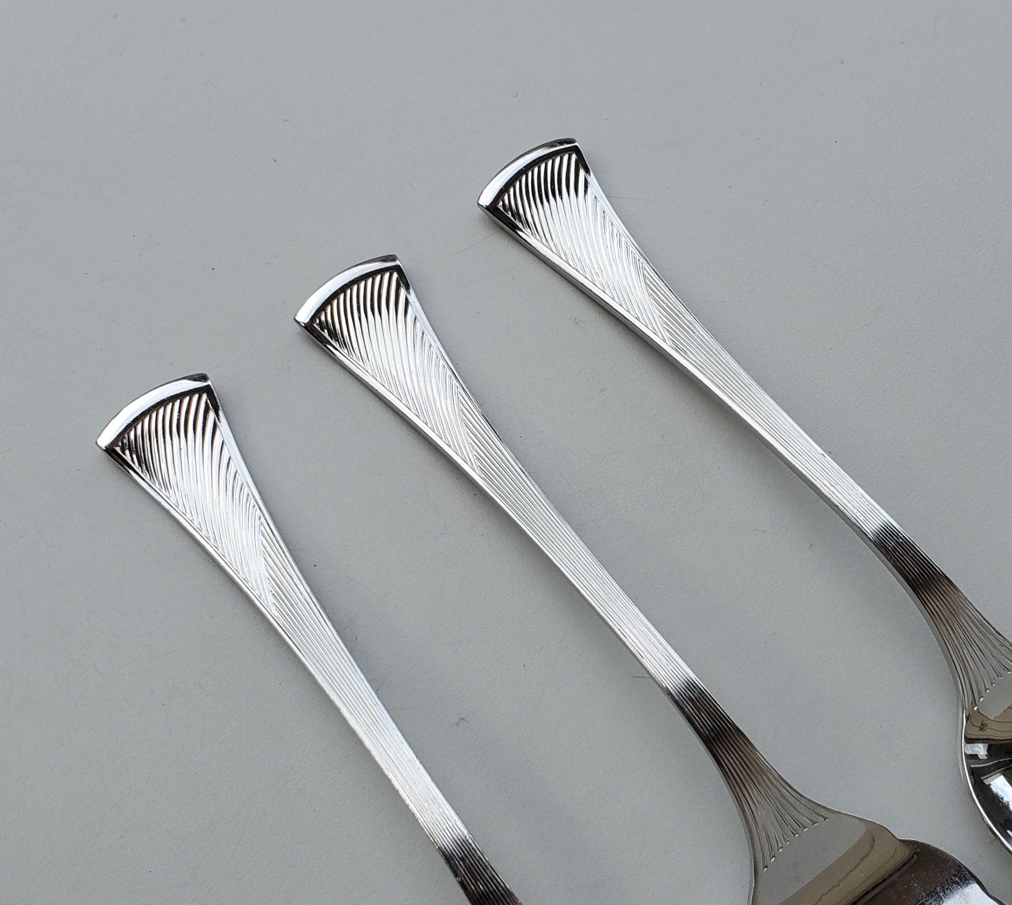 Mikasa 18/8 Stainless Diana Pattern - Set of 3 Serving Pieces - Glossy ...