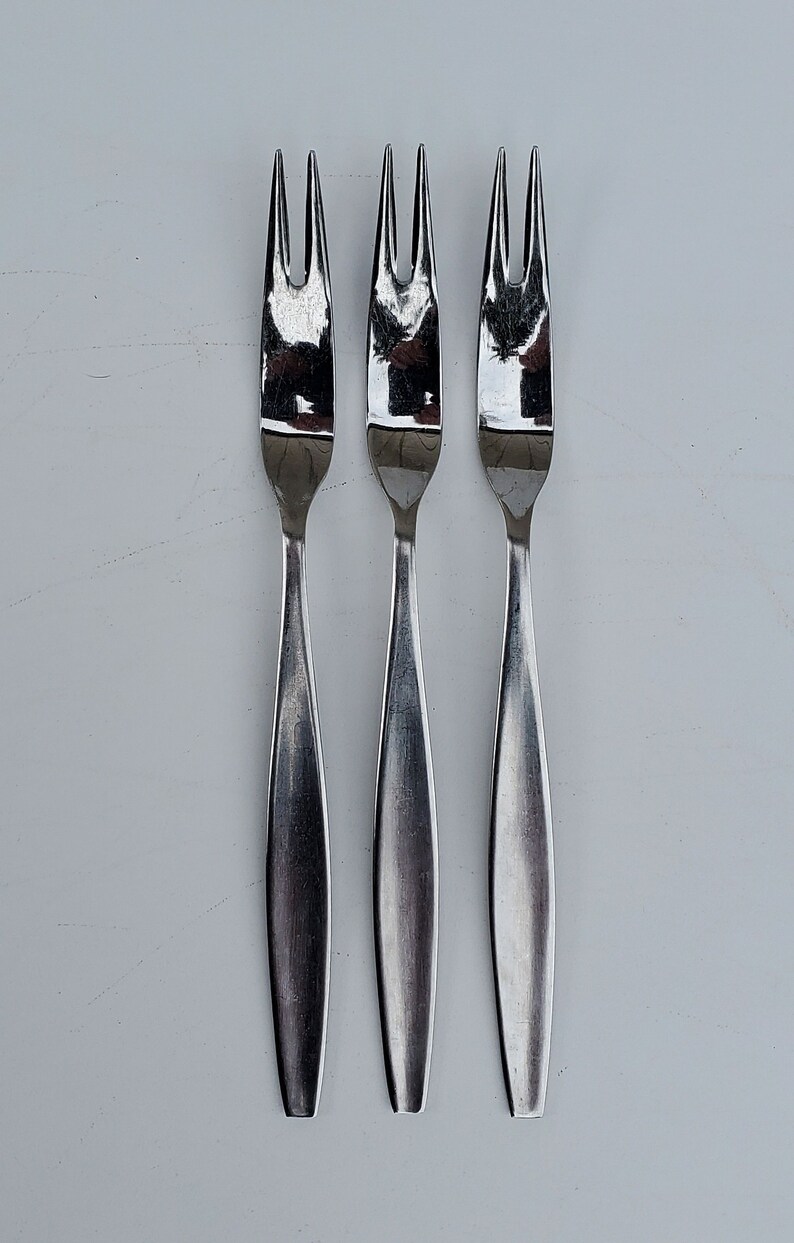 Rostfrei Stainless Mid Century Style Dinner Forks Satin - Etsy