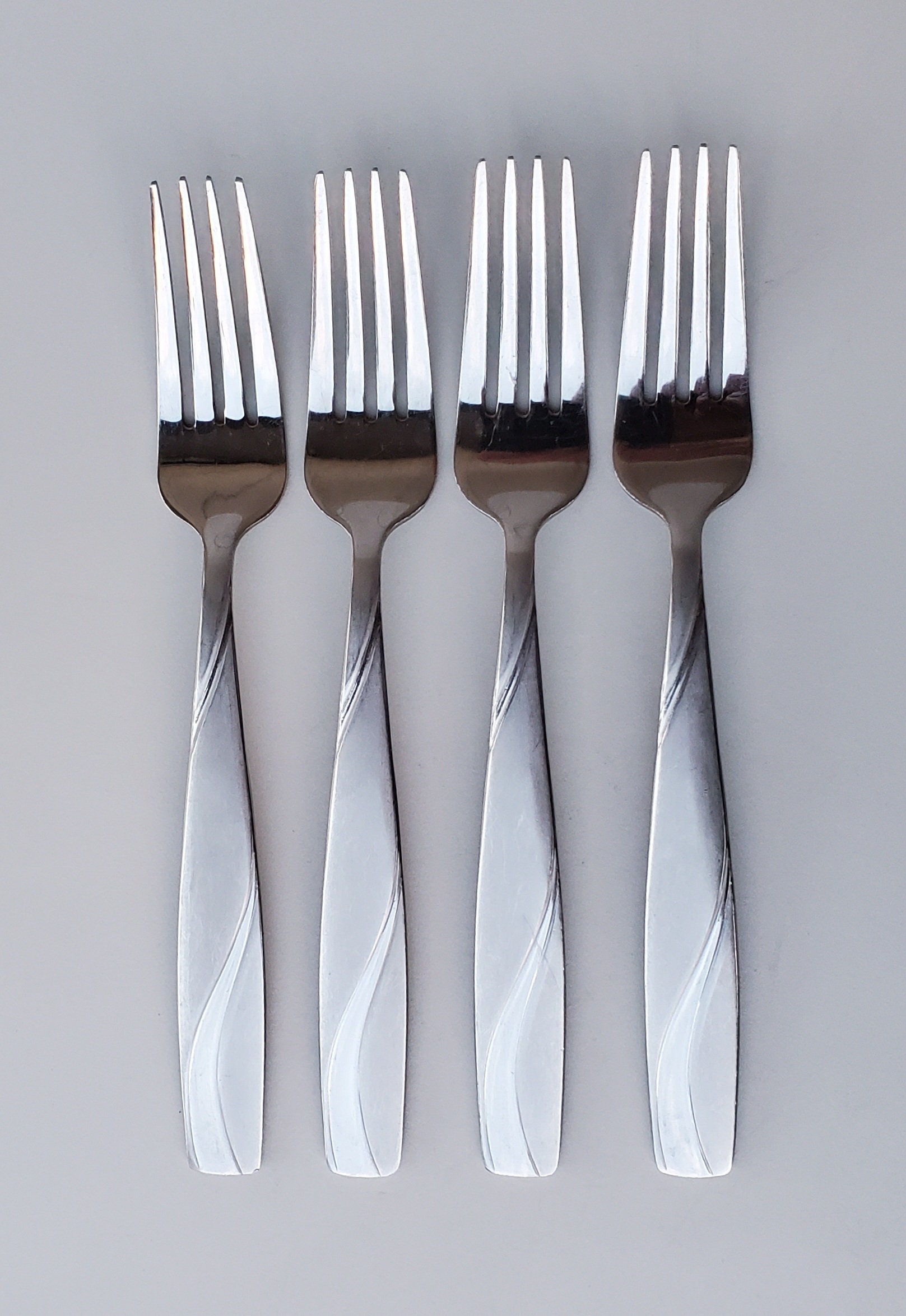 Oneida Stainless Silva Pattern Set of 4 Dinner Forks Frosted Handle ...