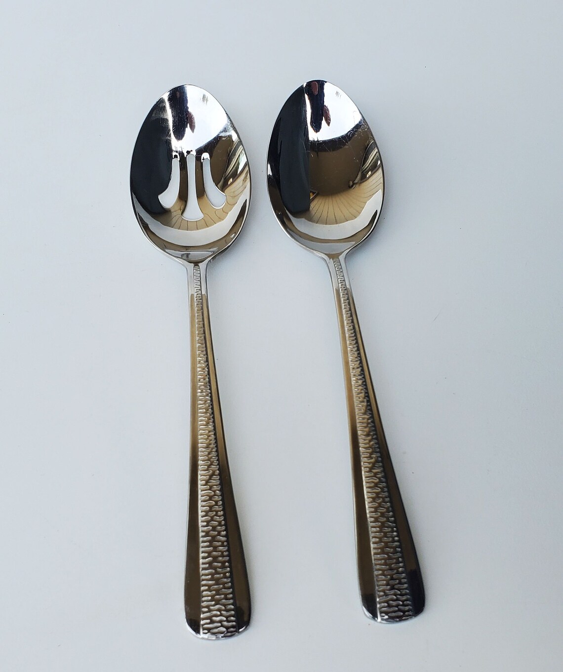 Reed and Barton Stonington Pattern Stainless Serving Spoon Set - Etsy