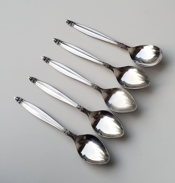 National Stainless Royal Kent Pattern Set of 5 Spoons - Etsy