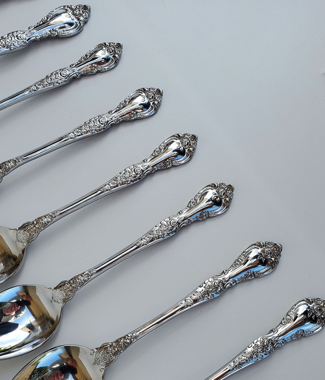 Stanley Roberts Antique Rose Stainless Flatware Set of 10 | Etsy