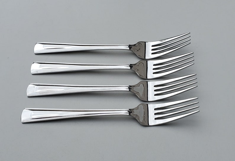 Oneida Stainless Cella Pattern - Set of 4 Dinner Forks - Glossy Finish ...
