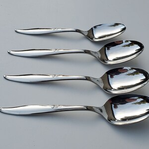 Kenwood Stainless Forever Rose Pattern - Set of 4 Spoons - 3 Soup ...