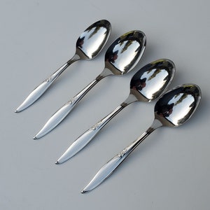 Kenwood Stainless Forever Rose Pattern - Set of 4 Spoons - 3 Soup ...