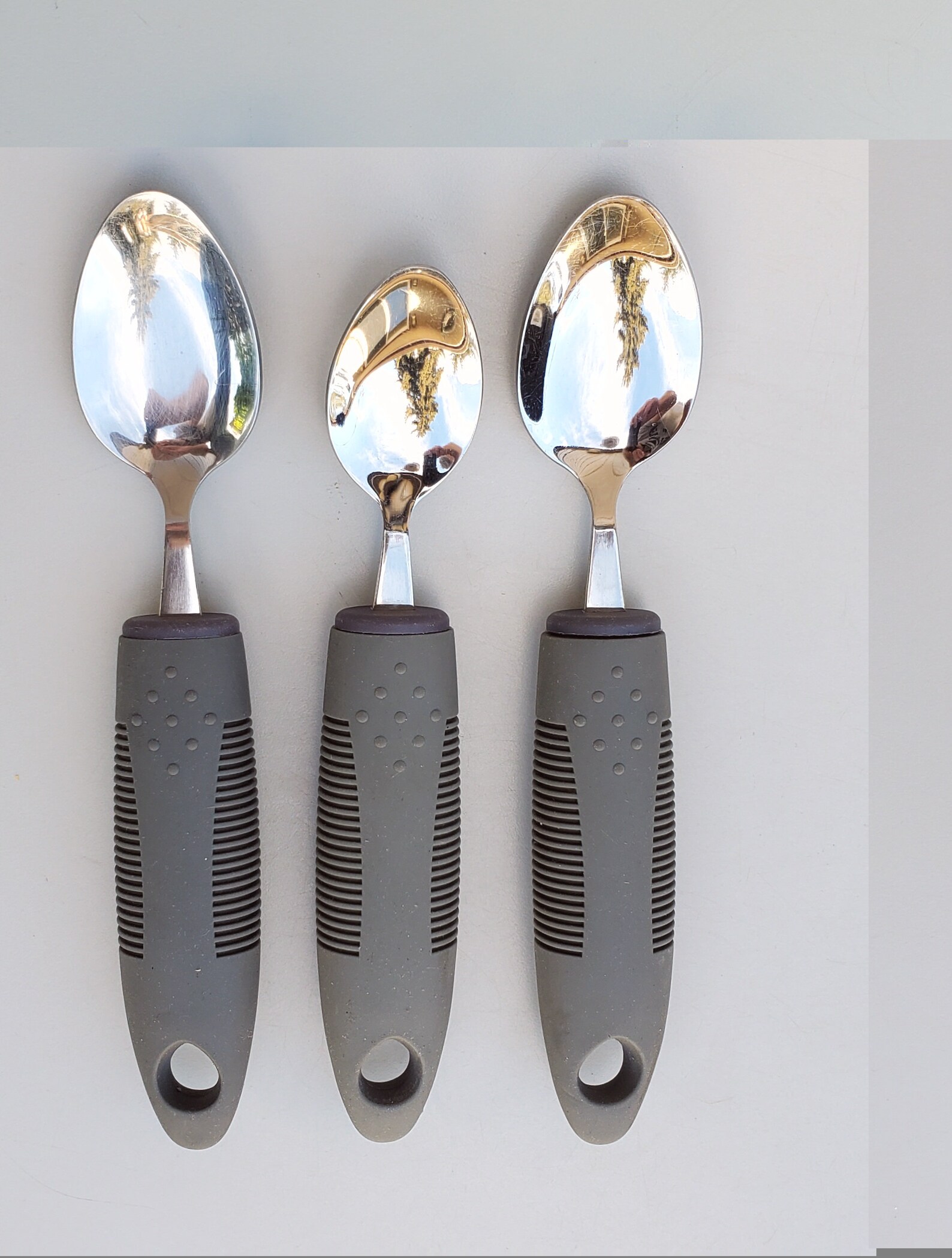 Adaptive Spoon Set - Set of 3 Spoons - Sure Grip Oversized Handles ...