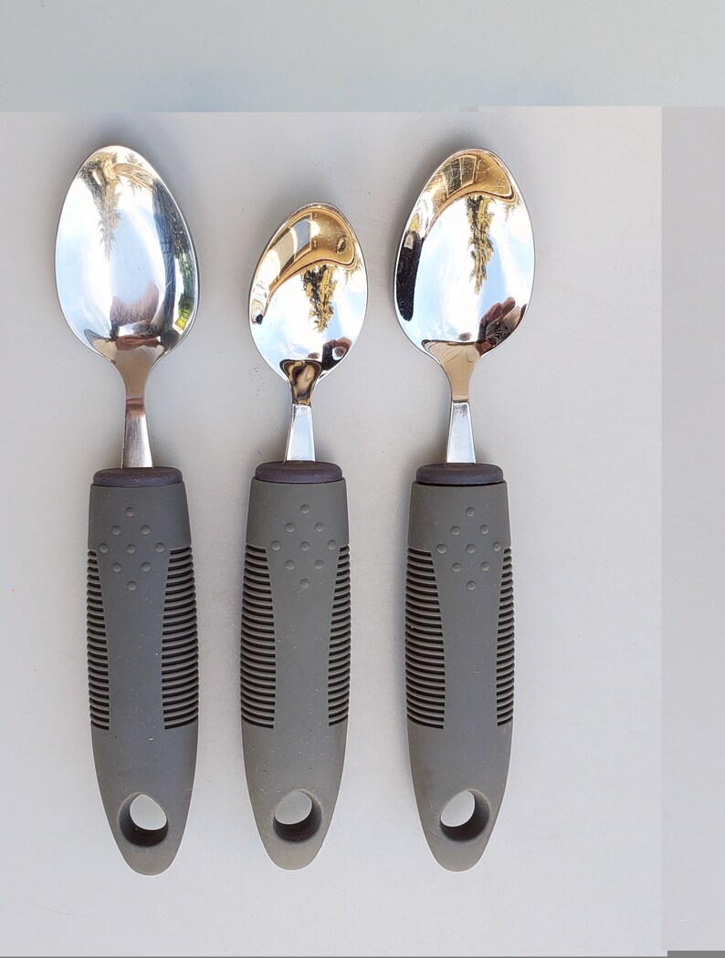 Adaptive Spoon Set - Set of 3 Spoons - Sure Grip Oversized Handles ...