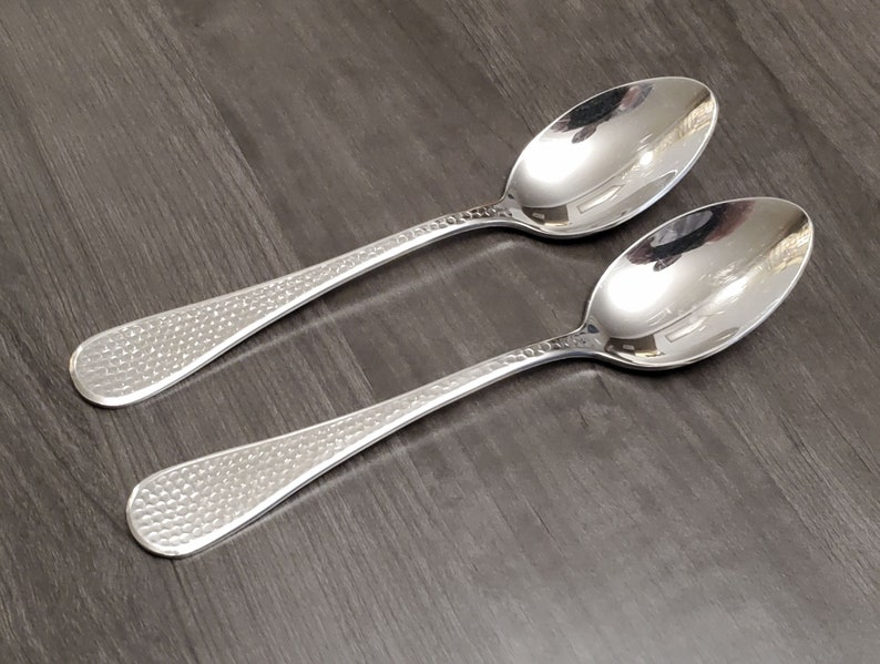 Farberware Stainless Pebble Beach Pattern Set of 2 Serving Spoons ...