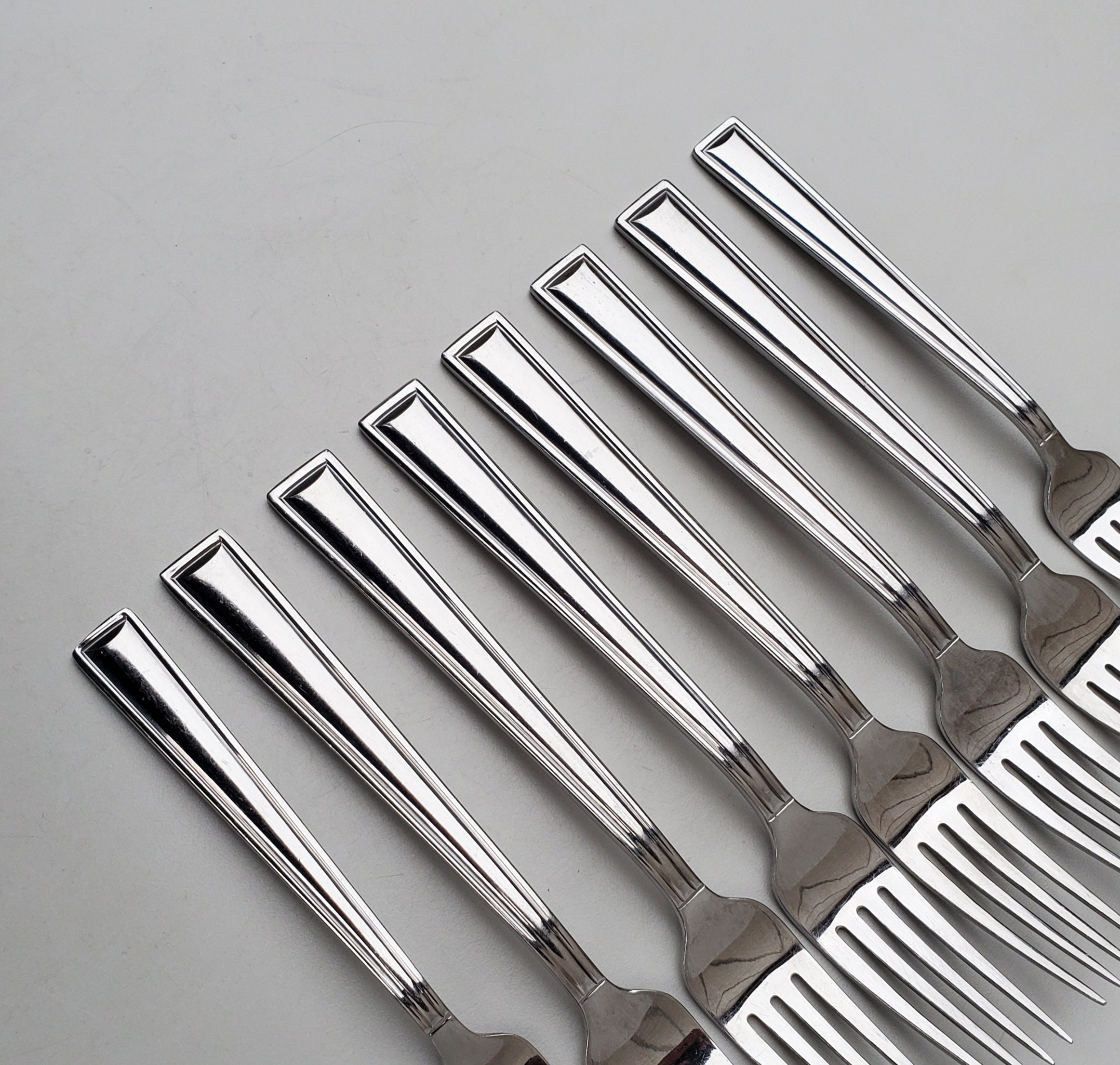 Gorham Stainless Marabella Pattern Mixed Lot of 8 Forks Glossy Finish 6 ...