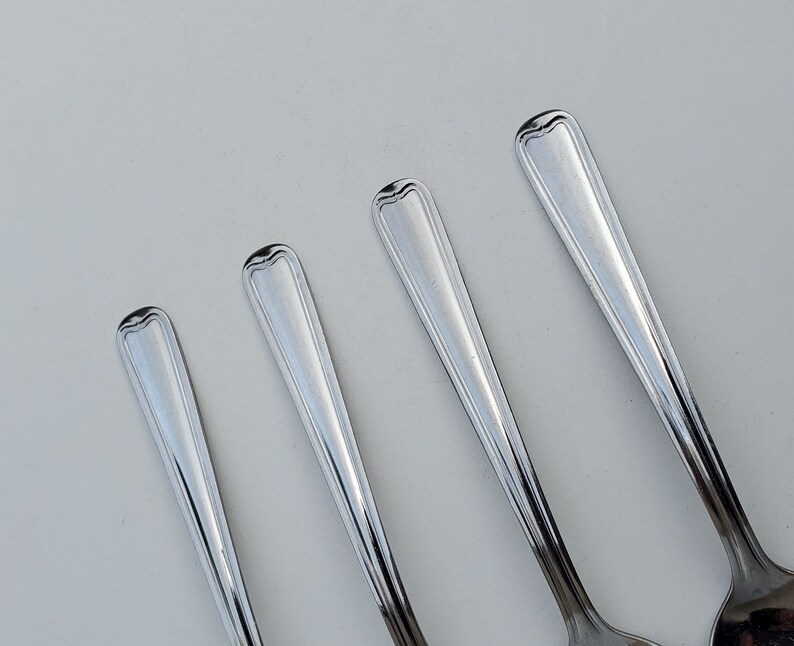 Oneida Northland Pacific Thor Pattern Stainless Set of 4 Teaspoons ...