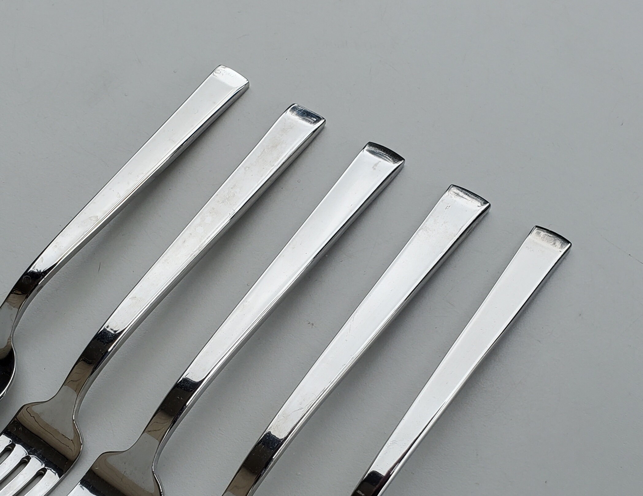 Mikasa Forged Stainless Pinch Pattern Mixed Lot of 5 Pieces 3 Dinner ...