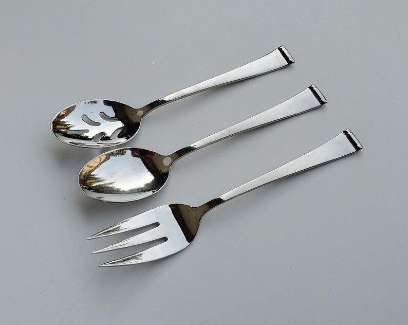 Reed and Barton Gatehouse Stainless Serving Pieces Set of 3 Pcs 1 Large ...