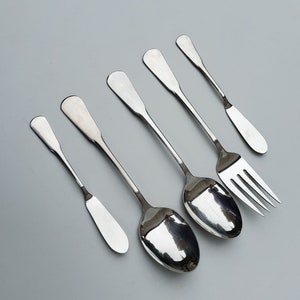 Oneida Deluxe Stainless Yankee Clipper Pattern - Set of 5 Serving Pieces - 2 Large Serving ...