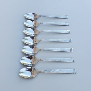 Alco Stainless Flatware - Set of 7 Soup Spoons - Glossy Finish ...