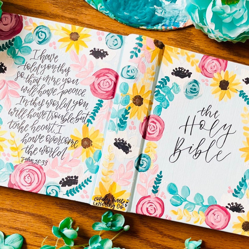 Hand Lettered Bible - Etsy