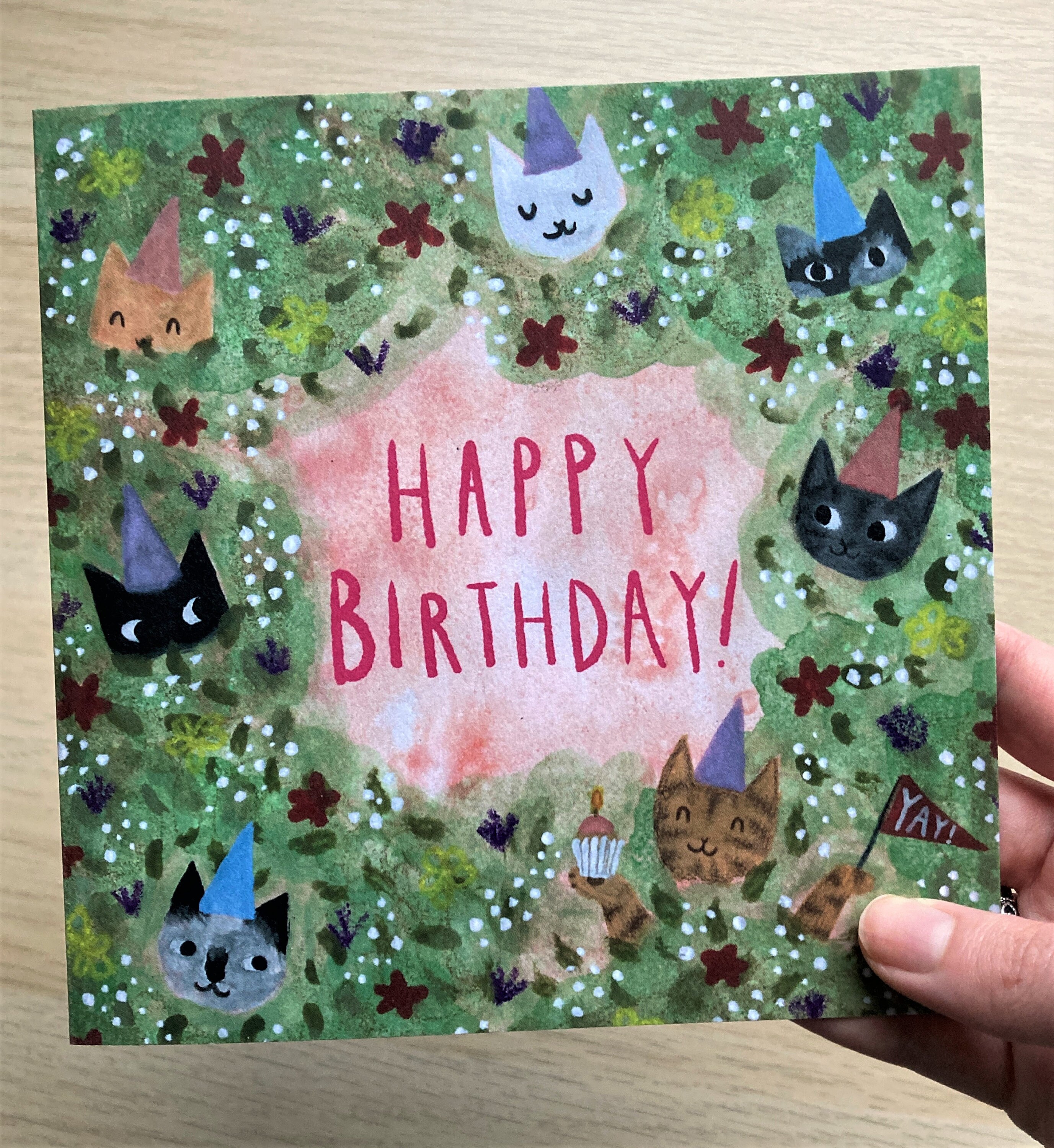Cats 'happy Birthday' Card - Etsy