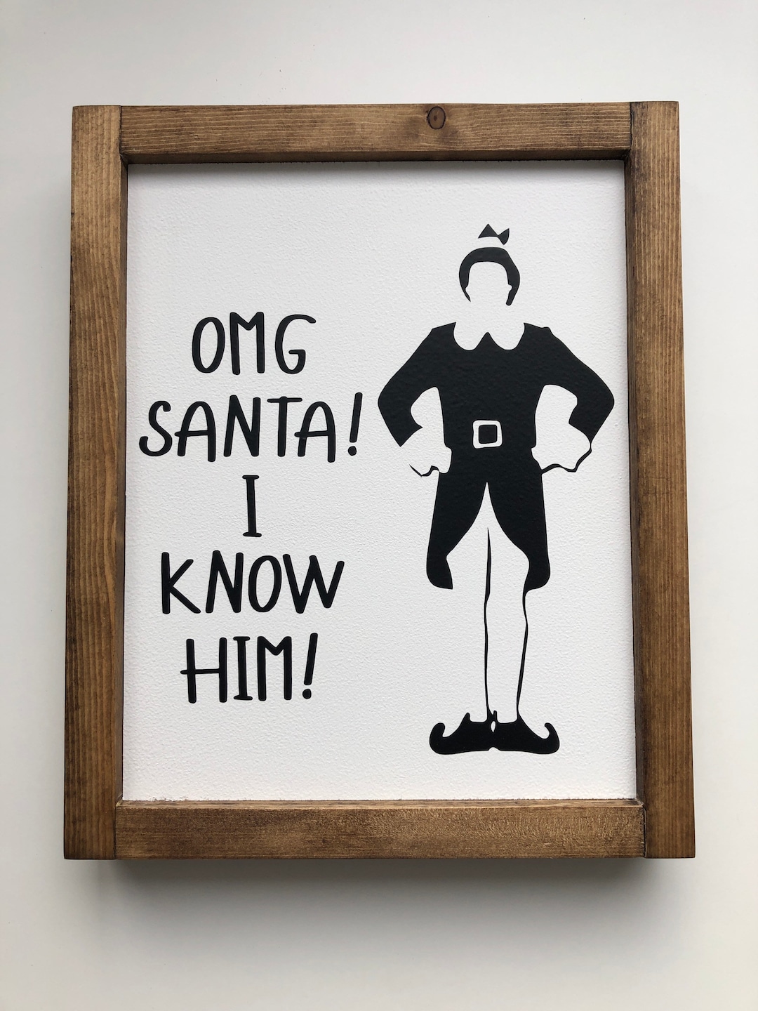 Buddy the Elf Wood Sign // Christmas Wood Sign // Elf Wood - Etsy