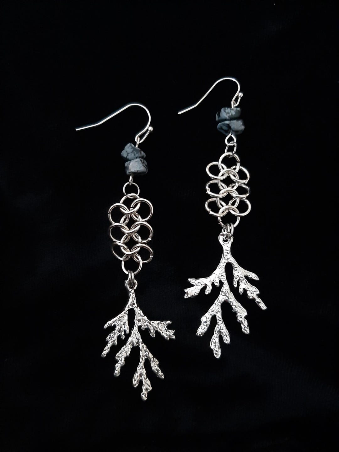 Skadi ~ Chainmail ~ Cedar ~ Snowflake Obsidian ~ Norse Paganism ...