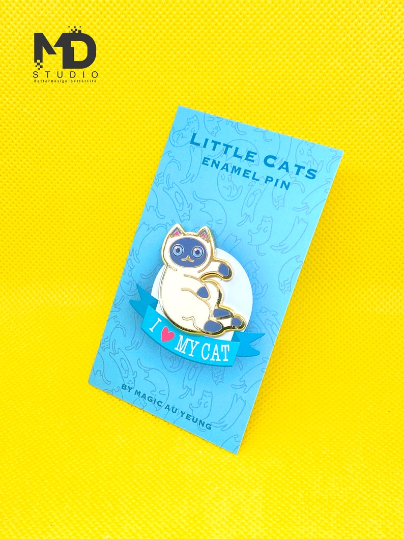 Little Cat Enamel Pin Point - Etsy