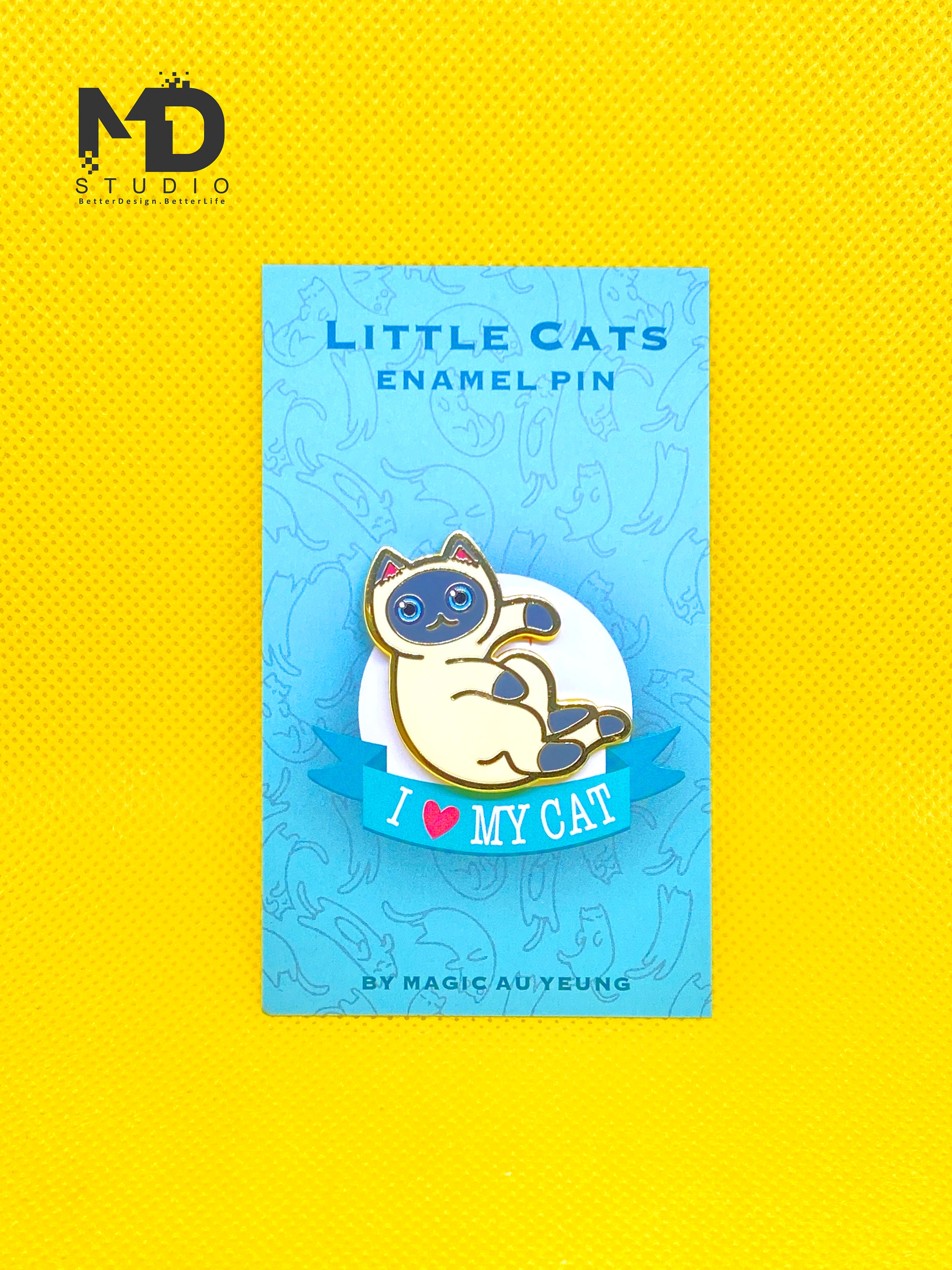 Little Cat Enamel Pin Point - Etsy