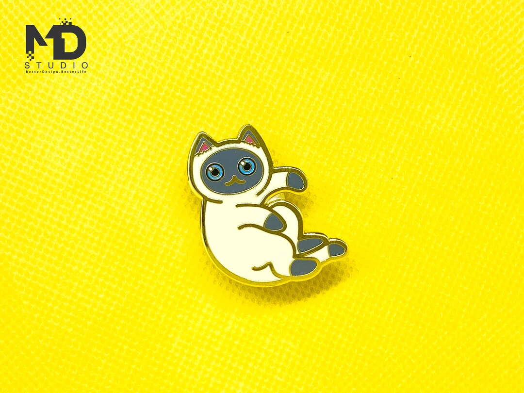 Little Cat Enamel Pin Point - Etsy