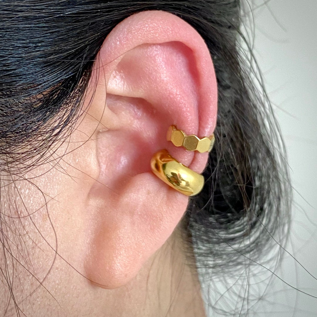 Helix Ear Cuff - Gold Stainless Steel Earring - PRICE PER PIECE - Non ...