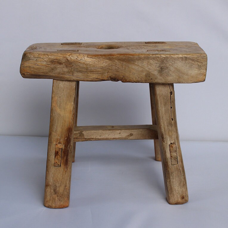 Chinese Old Antique Mini Wooden Stool | Etsy