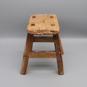 Antique Solid Wood Very Old Chinese Garden Stool Old & Small Wooden ...