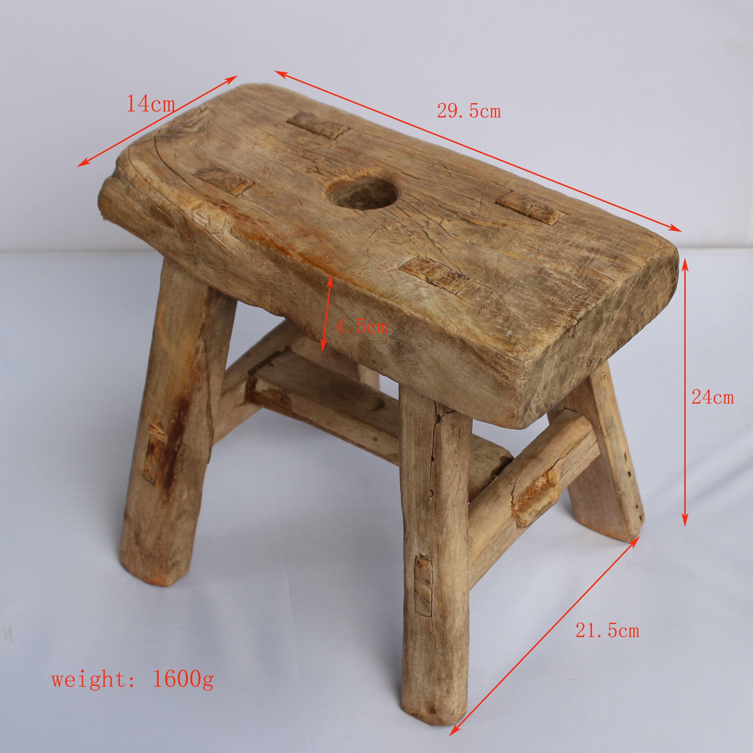 Chinese Old Antique Mini Wooden Stool | Etsy