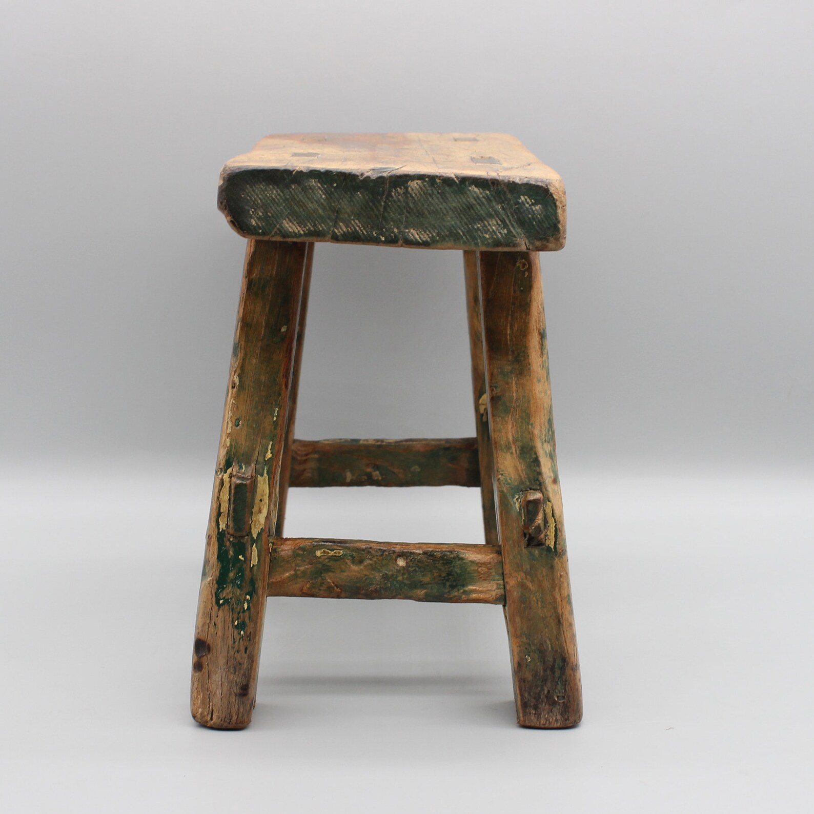 Chinese Small Wooden Stool Very Old Antique Solid Wood Stool - Etsy