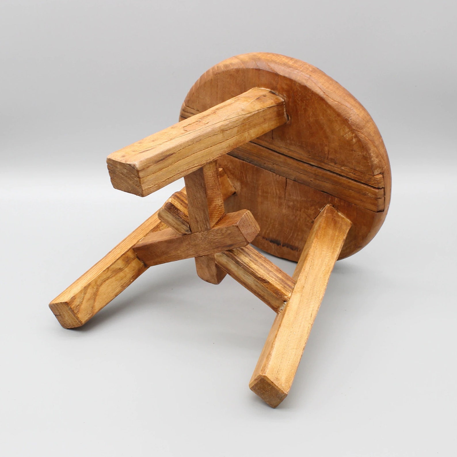 Small Round Chinese Stool From Reclaimed Elm Wood More Than 60 - Etsy