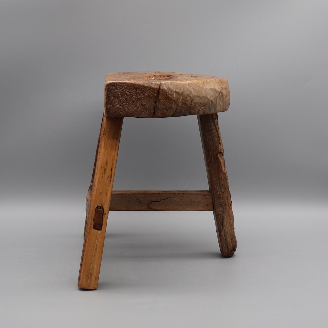Chinese Garden Stool Antique Very Old Solid Wood Small Wooden - Etsy
