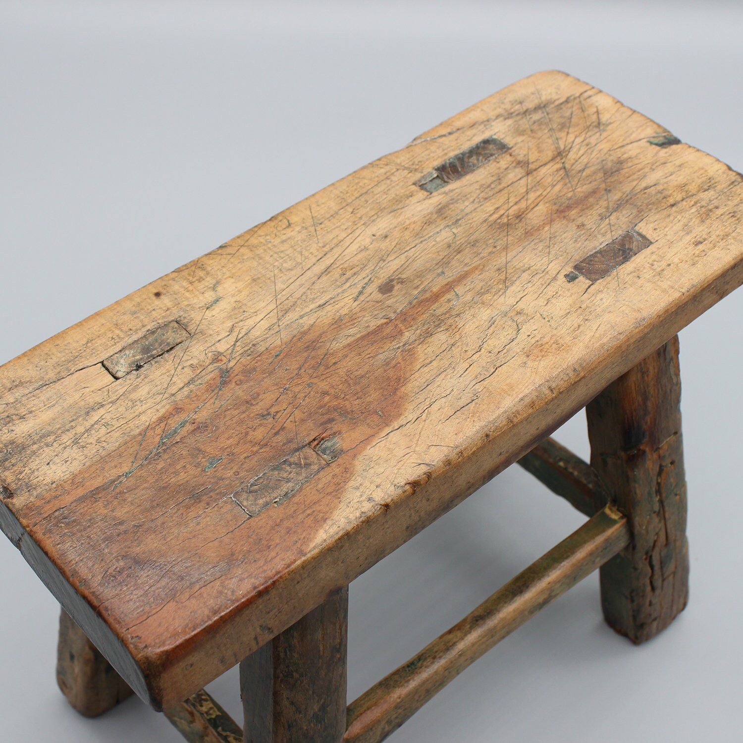 Chinese Small Wooden Stool Very Old Antique Solid Wood Stool - Etsy