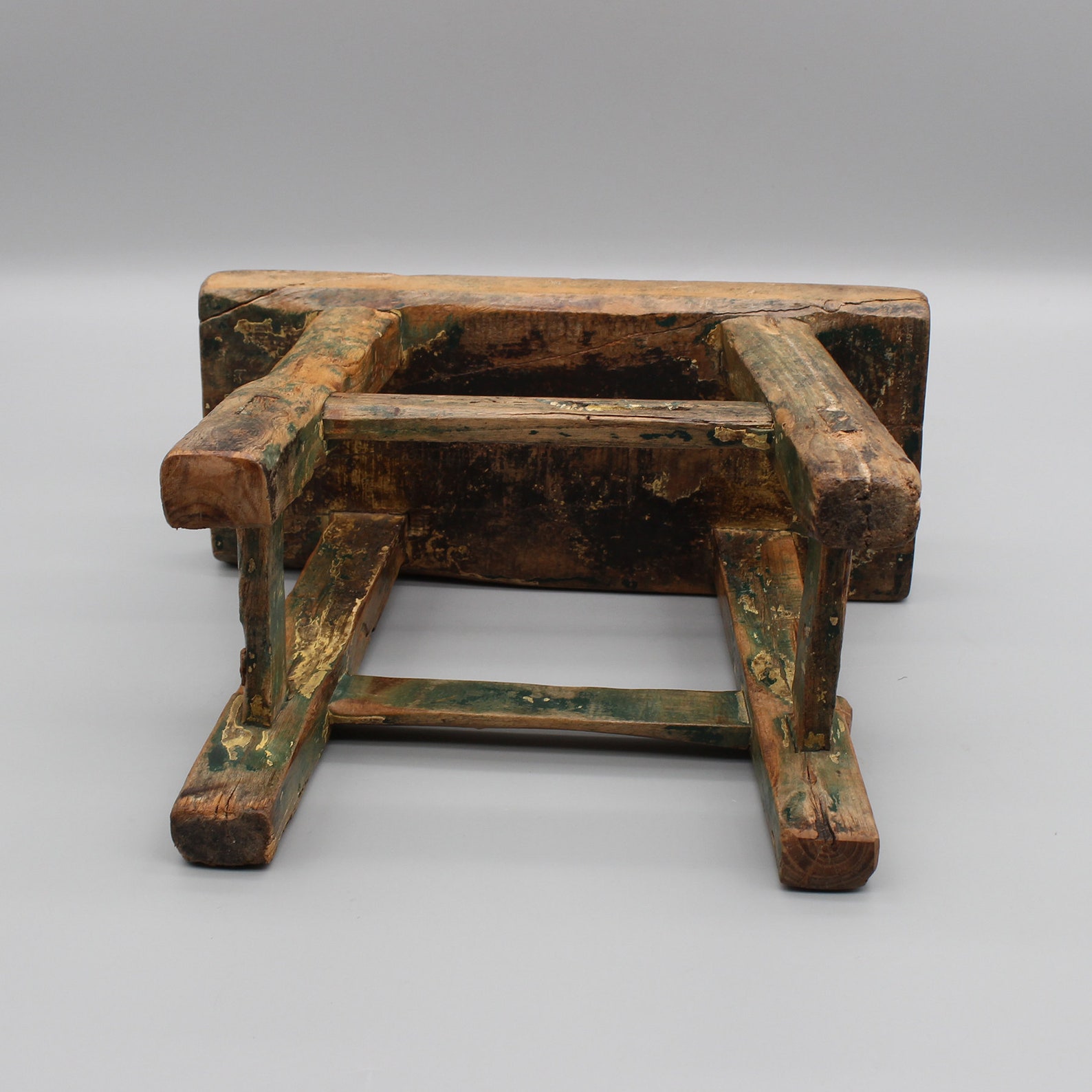 Chinese Small Wooden Stool Very Old Antique Solid Wood Stool - Etsy