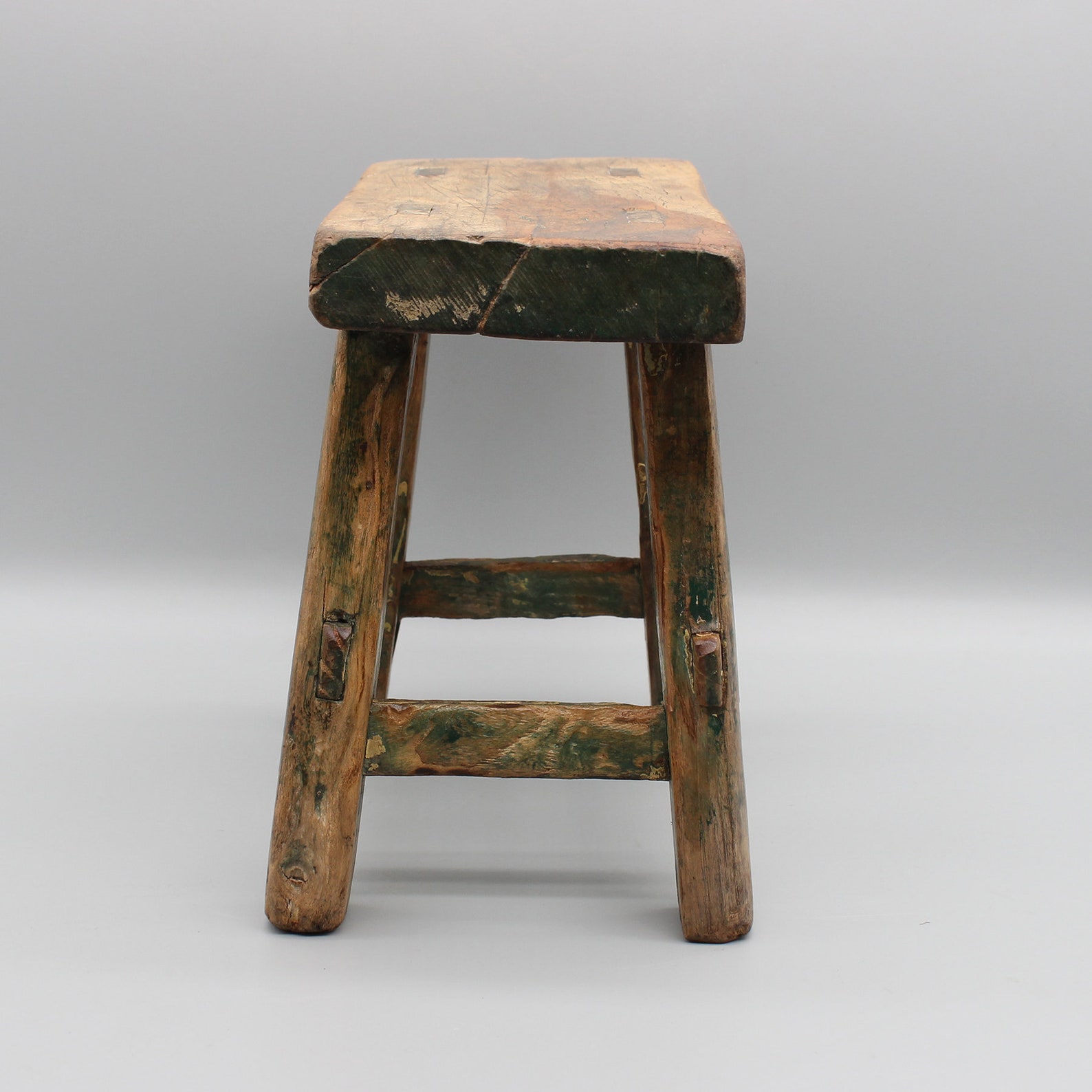 Chinese Small Wooden Stool Very Old Antique Solid Wood Stool - Etsy