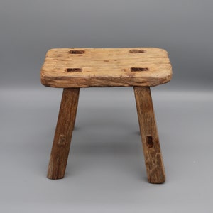 Antique Solid Wood Very Old Chinese Garden Stool Old & Small Wooden ...