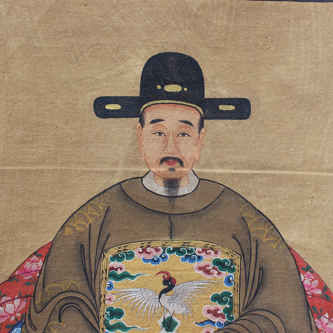 Chinese Ancestor Painting Chinese Wall Art on Canvas Fabric - Etsy