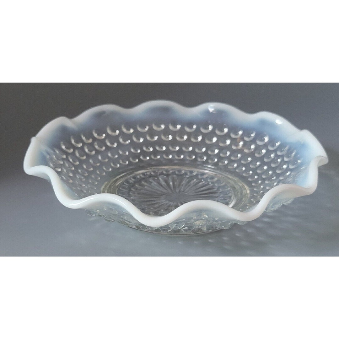Vintage Anchor Hocking Glass Moonstone Opalescent Hobnail - Etsy