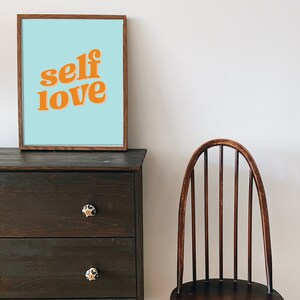 Self Love Typography ART PRINT With Inspirational Quote Art - Etsy