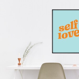 Self Love Typography ART PRINT With Inspirational Quote Art - Etsy