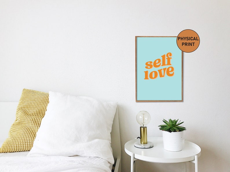 Self Love Typography ART PRINT With Inspirational Quote Art - Etsy