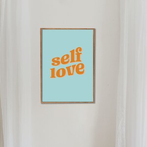 Self Love Typography ART PRINT With Inspirational Quote Art - Etsy