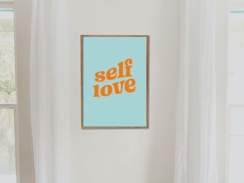 Self Love Typography ART PRINT With Inspirational Quote Art - Etsy