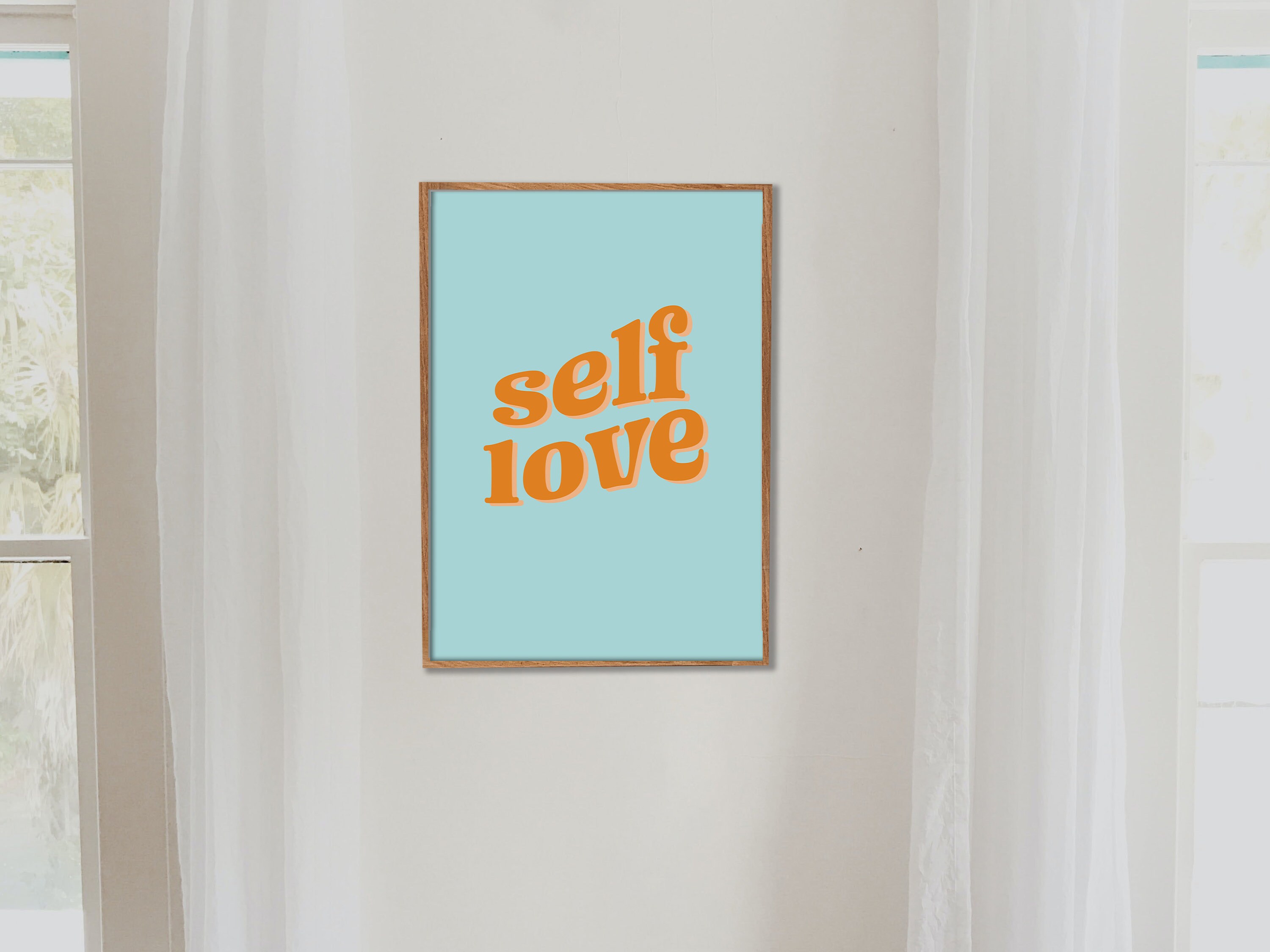 Self Love Typography ART PRINT With Inspirational Quote Art | Etsy