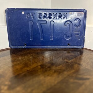 Vintage, Blue, 1976 Kansas License Plate | Coffey County - Etsy