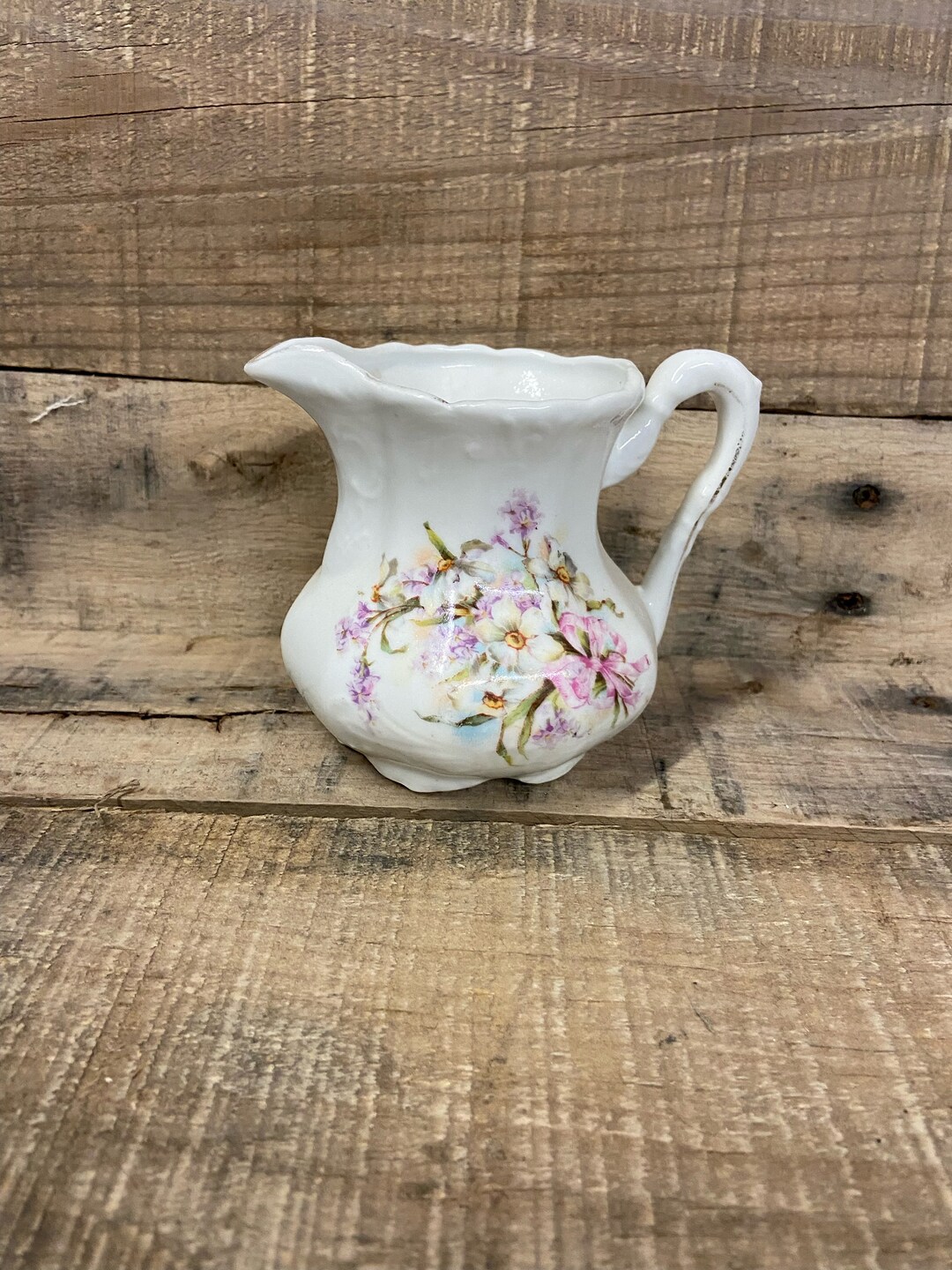 Small Vintage Cream Pitcher - Etsy